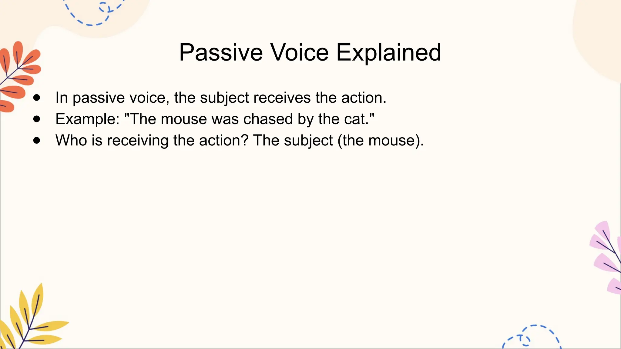 ACTIVE AND PASSIVE VOICES - 6th grade.pptx