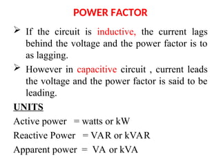Active and reactive power and its equations | PPT