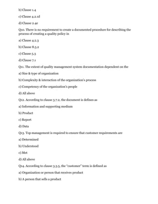 ISO: 9001: 2008 - Active and serious management review of the entire ...