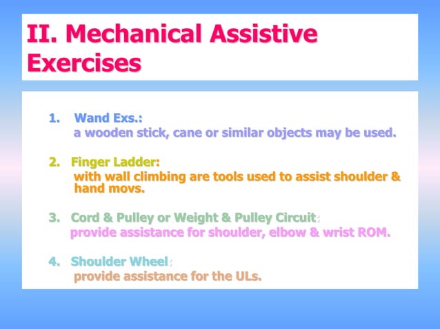 Active assisted exercise.ppt