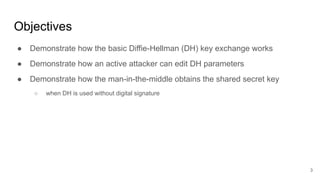 Active Attacks on DH Key Exchange | PDF