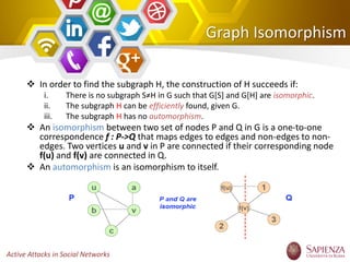 Active attacks on social networks | PPT