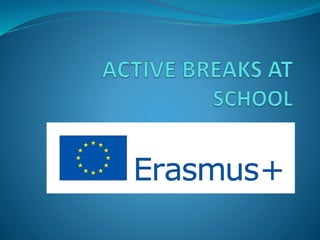 Active breaks at school | PPSX | Sports