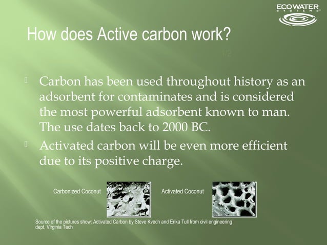 Active Carbon used for drinking filters - EcoWater UK | PPT