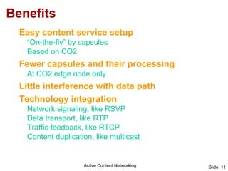 Active Content Networking(ACN) | PPT | Computer Networking | Computing