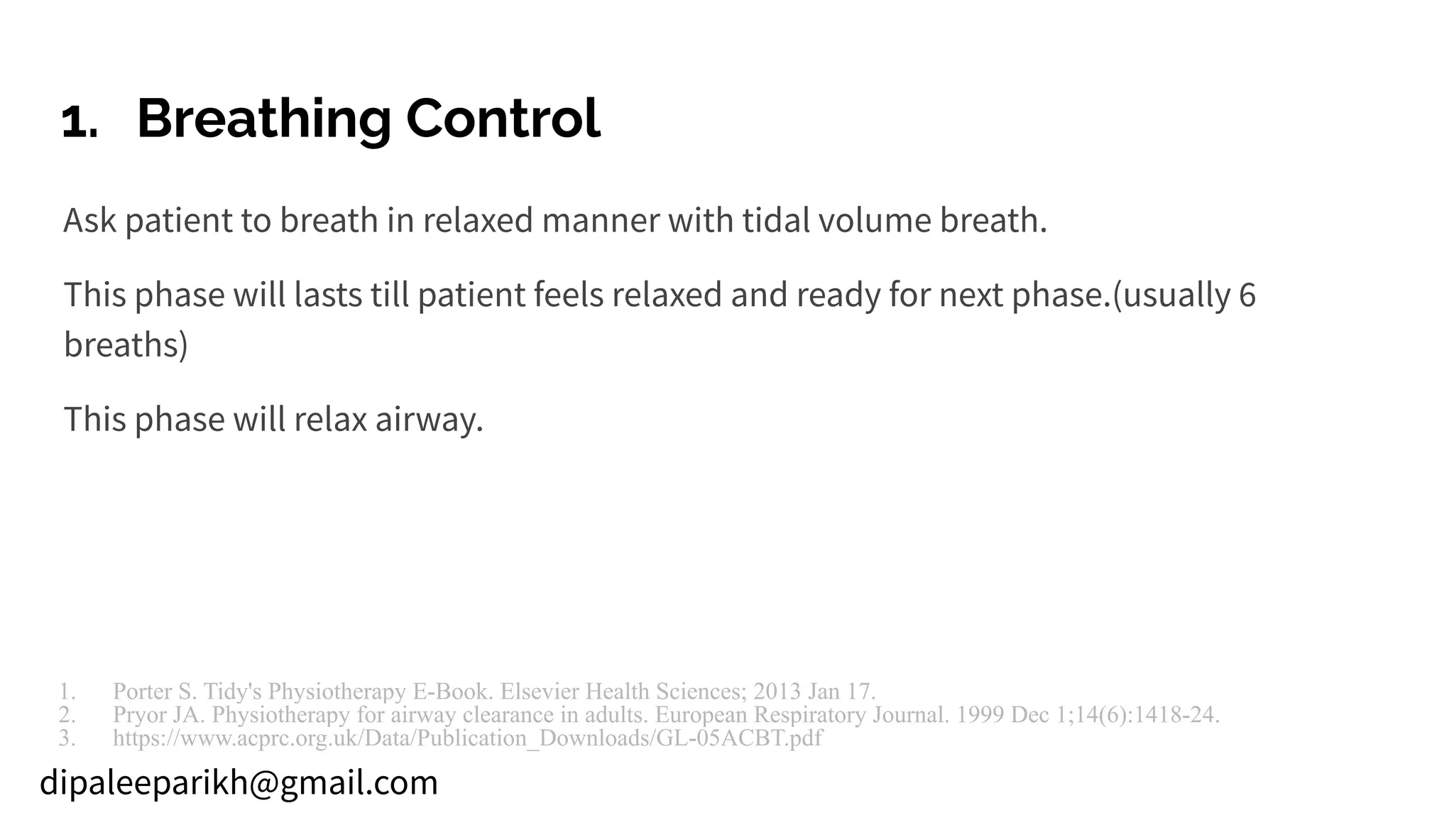Active cycle of breathing technique | PDF