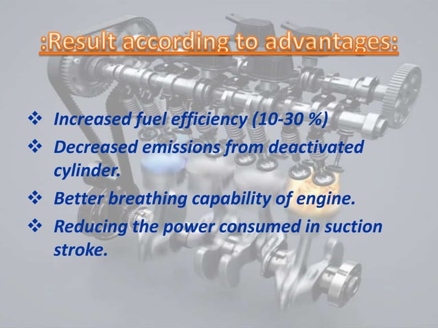 Active cylinder technology(ACT) | PPTX | Auto Repair | Automotive