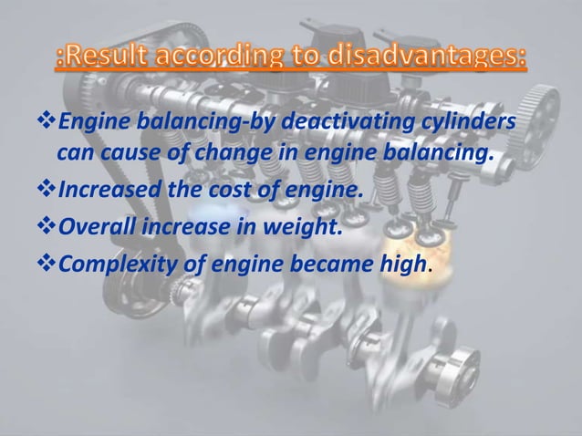 Active cylinder technology(ACT) | PPTX | Auto Repair | Automotive