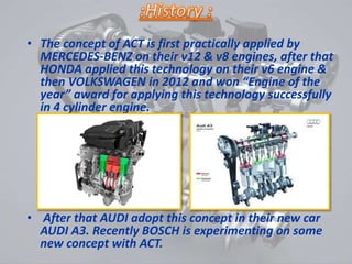 Active cylinder technology(ACT) | PPTX