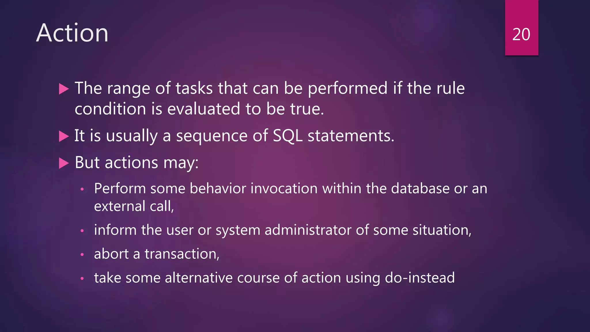Active database | PPTX