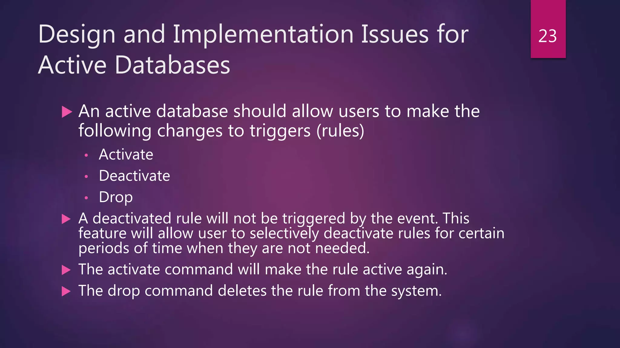 Active database | PPTX
