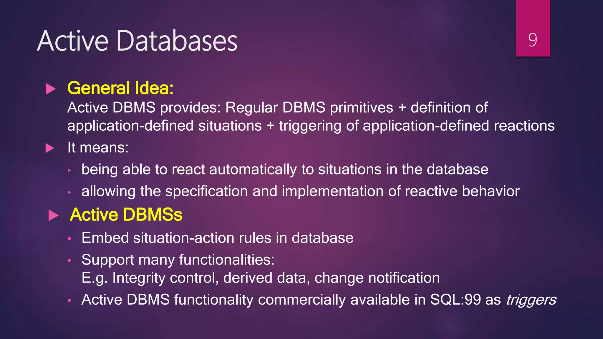Active database | PPTX