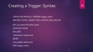 Active database | PPTX