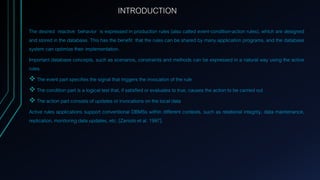 Active database system | PPTX