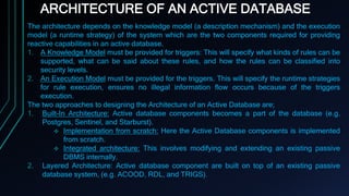 Active database system | PPTX