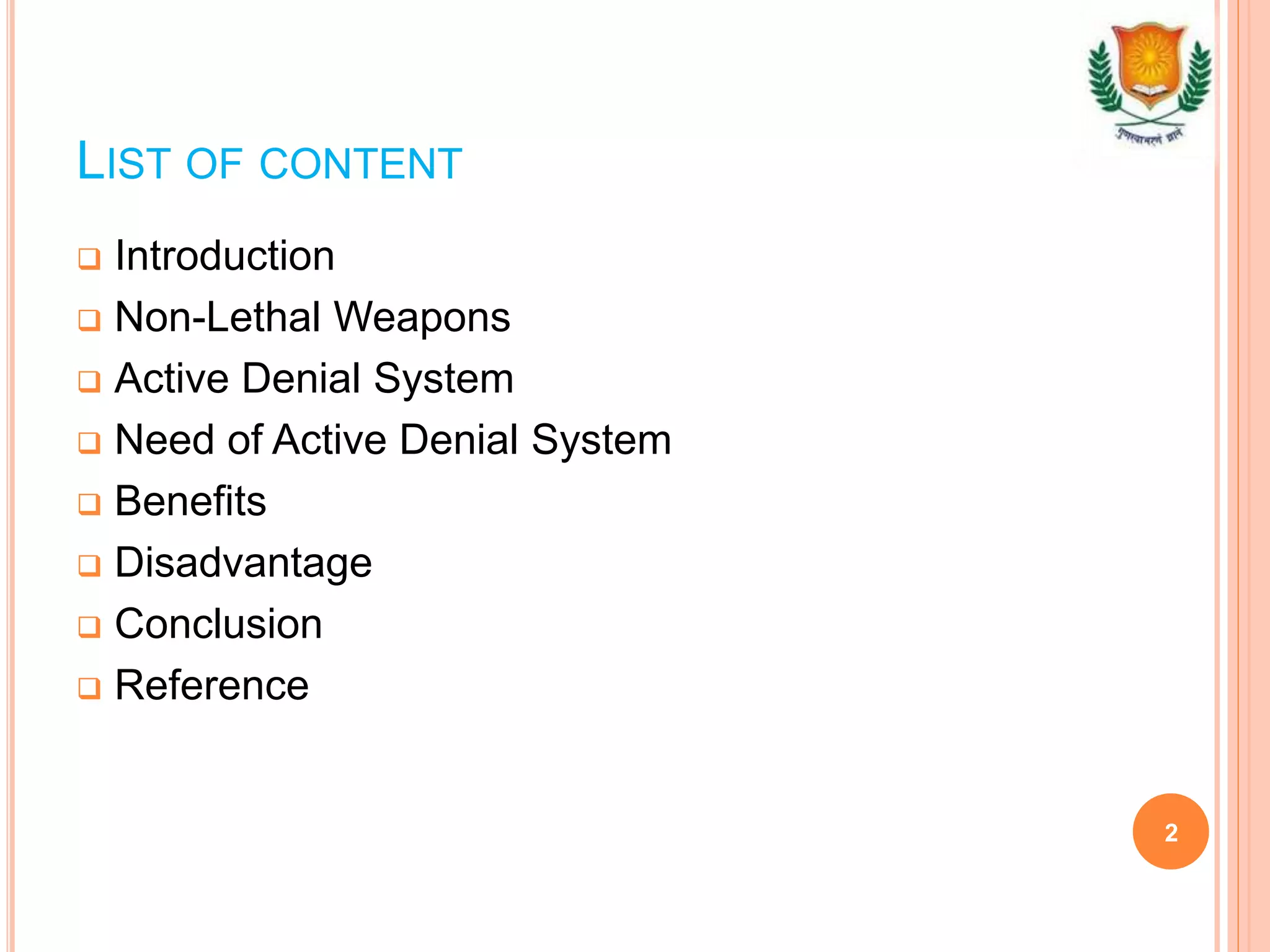 Active denial system | PPTX