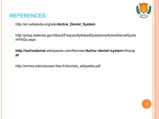 Active denial system | PPTX