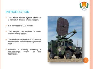 Active denial system | PPTX