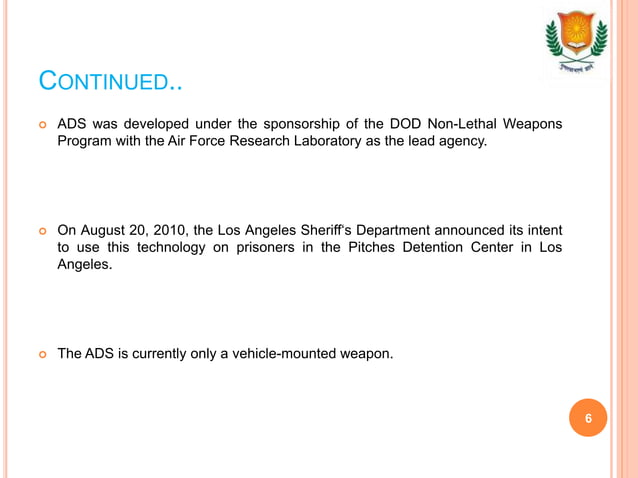 Active denial system | PPTX