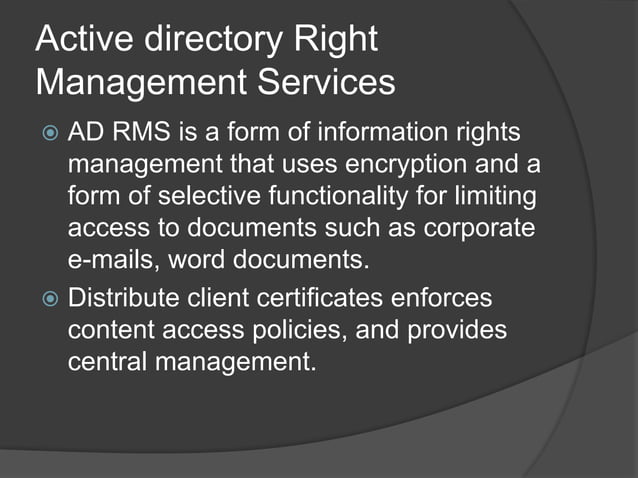 Active directory | PPT