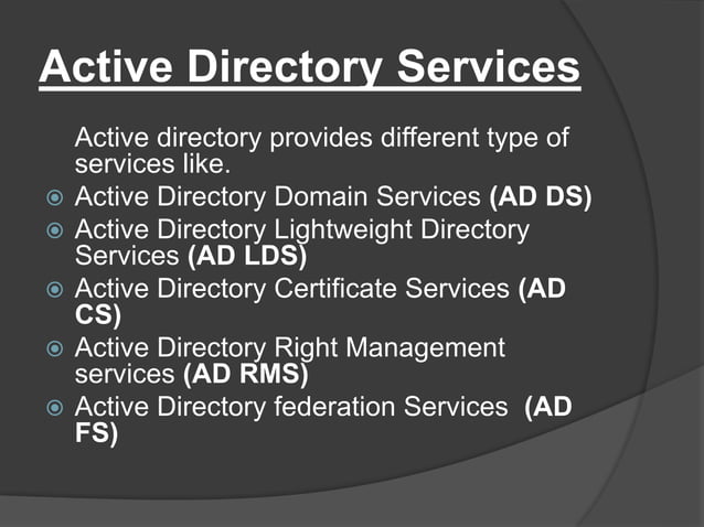 Active directory | PPT