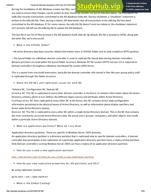 Active Directory | PDF