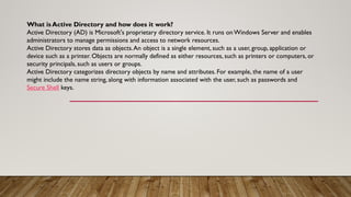 Active Directory Domain Services Presentation | PPT