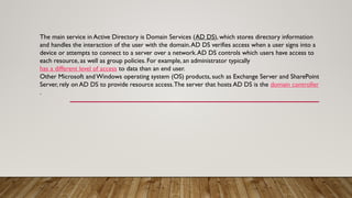 Active Directory Domain Services Presentation | PPT