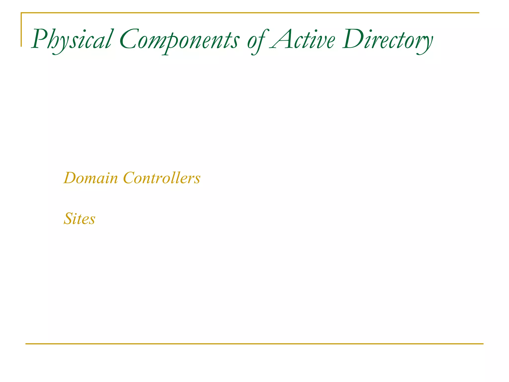 Active directory | PPT