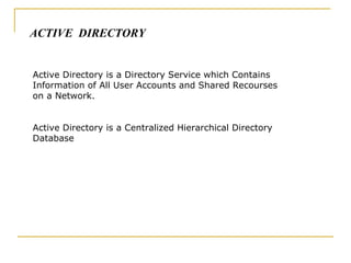 Active directory | PPT