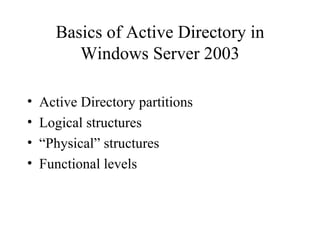 Active directory ii | PPT