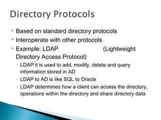 Active directory and application | PPT