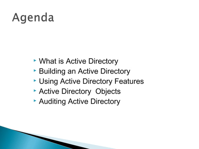 Active directory and application | PPT