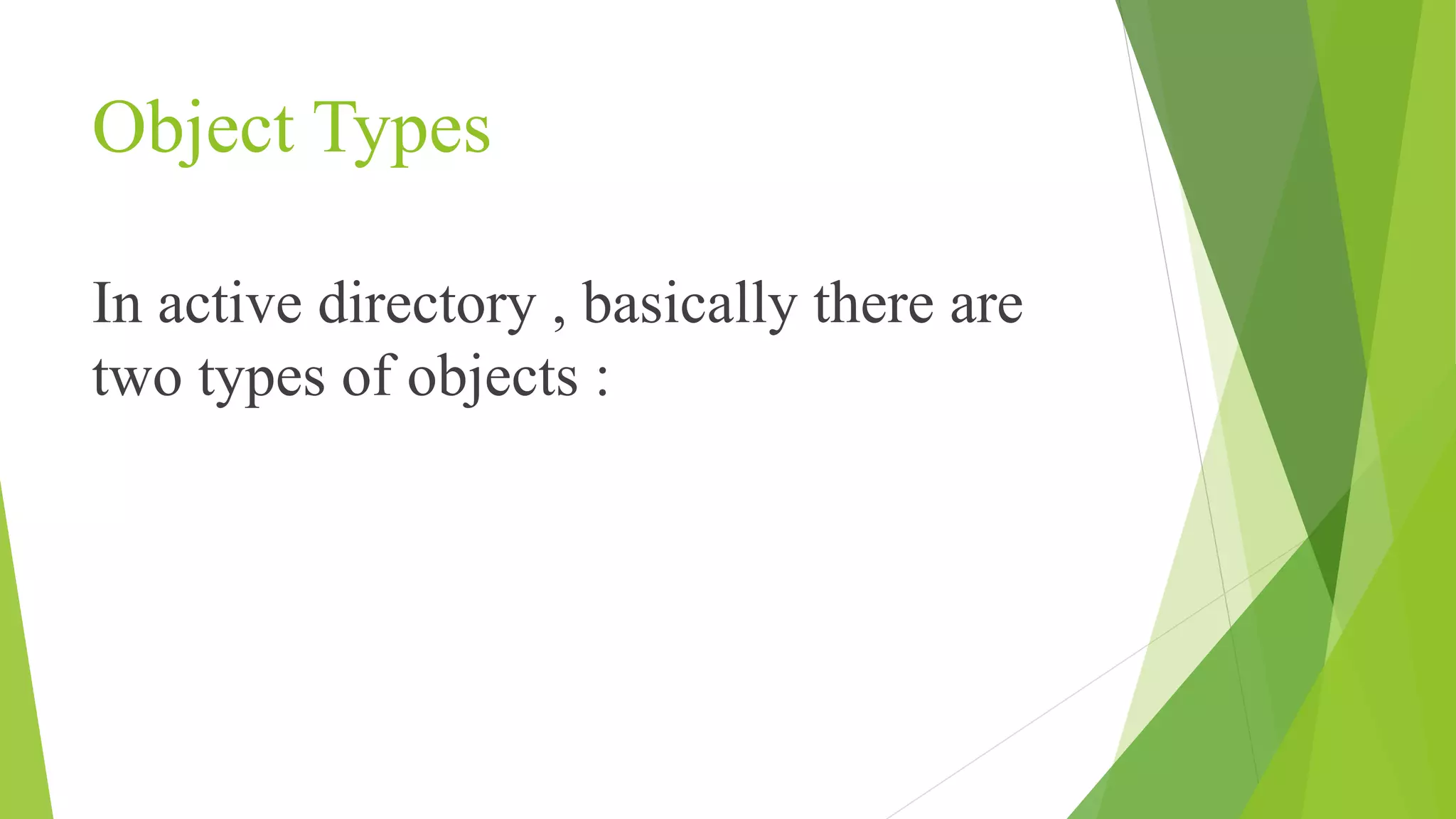 Active directory architecture | PPTX