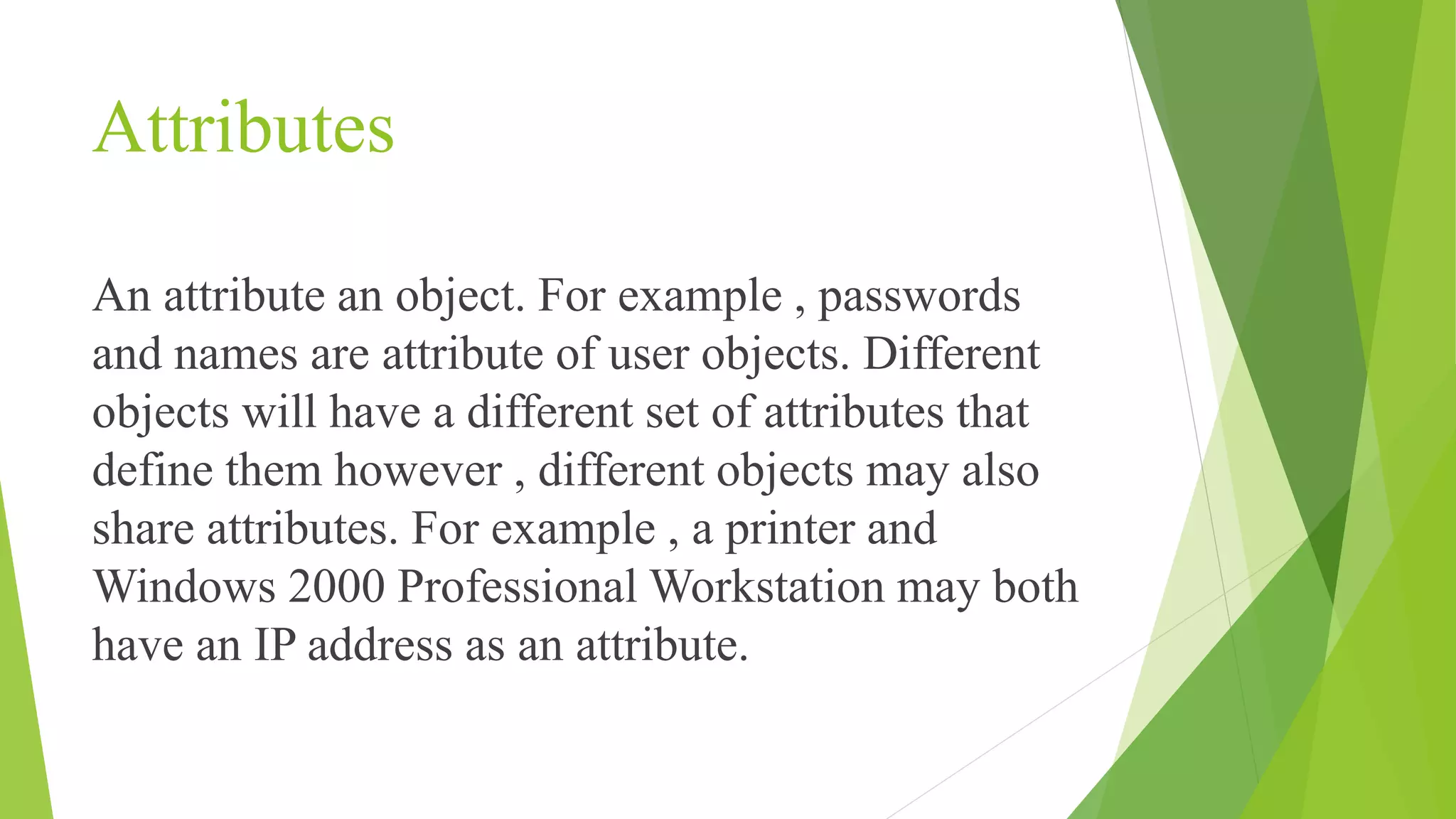 Active directory architecture | PPTX