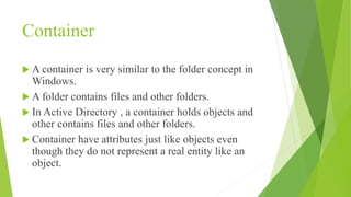Active directory architecture | PPTX