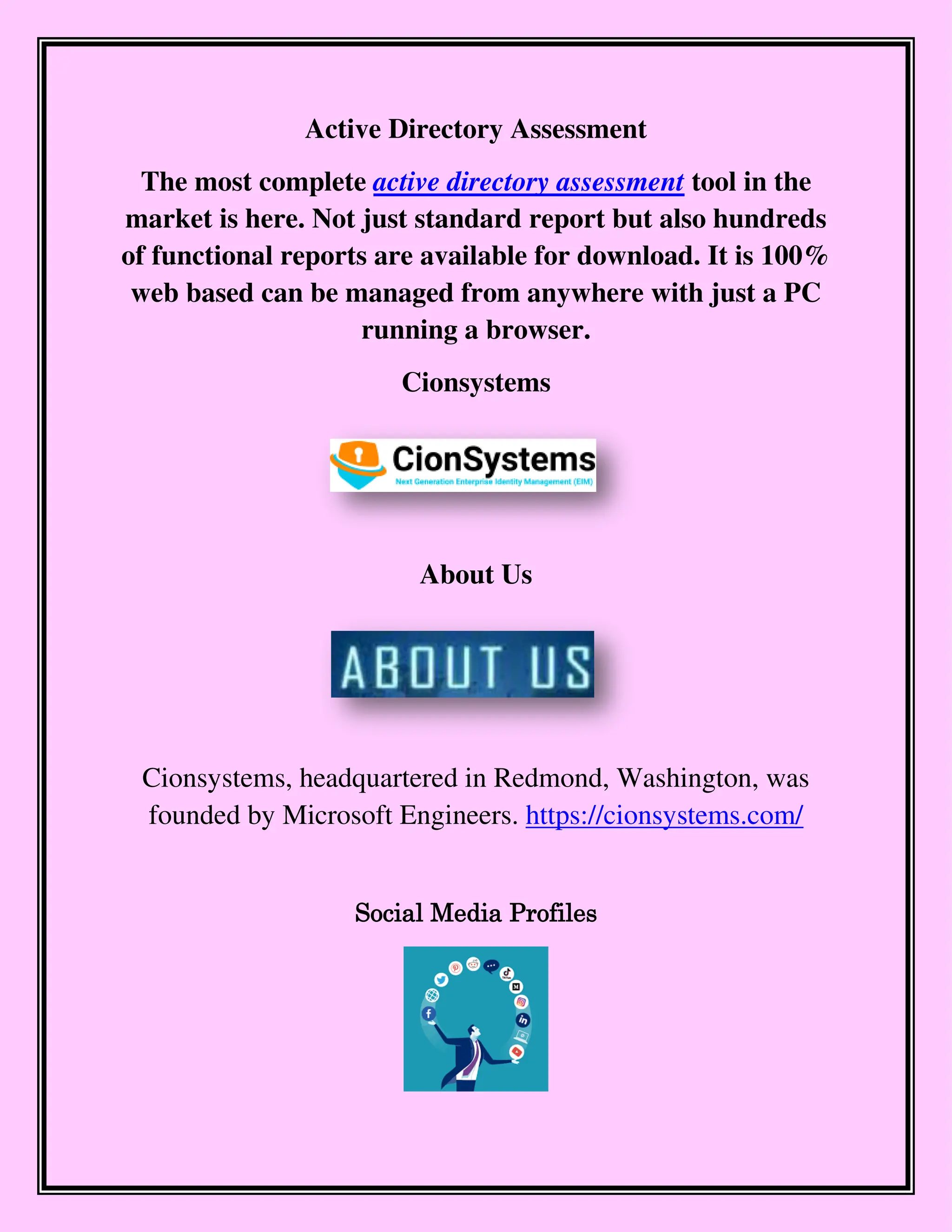 Active Directory Assessment Cionsystems Pdf