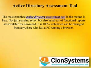 Active Directory Assessment Tool, cionsystems.pptx