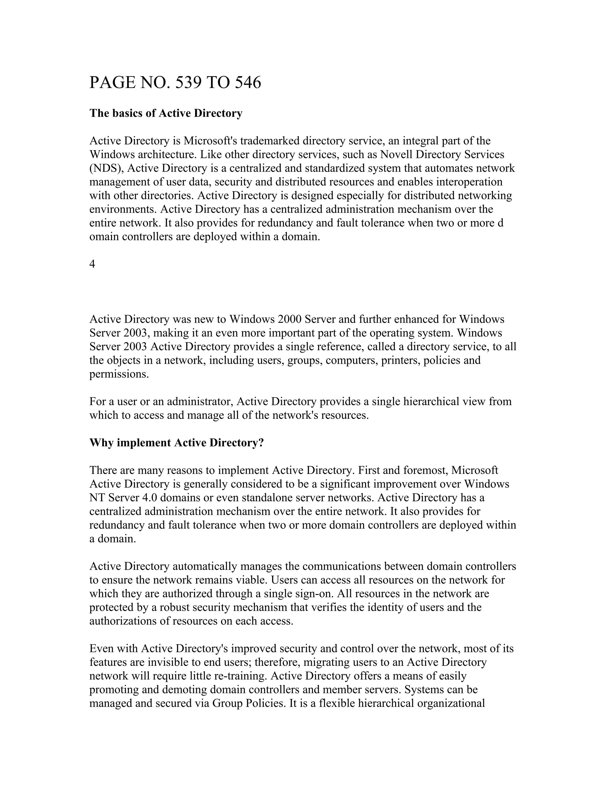 Active directory basics | DOC