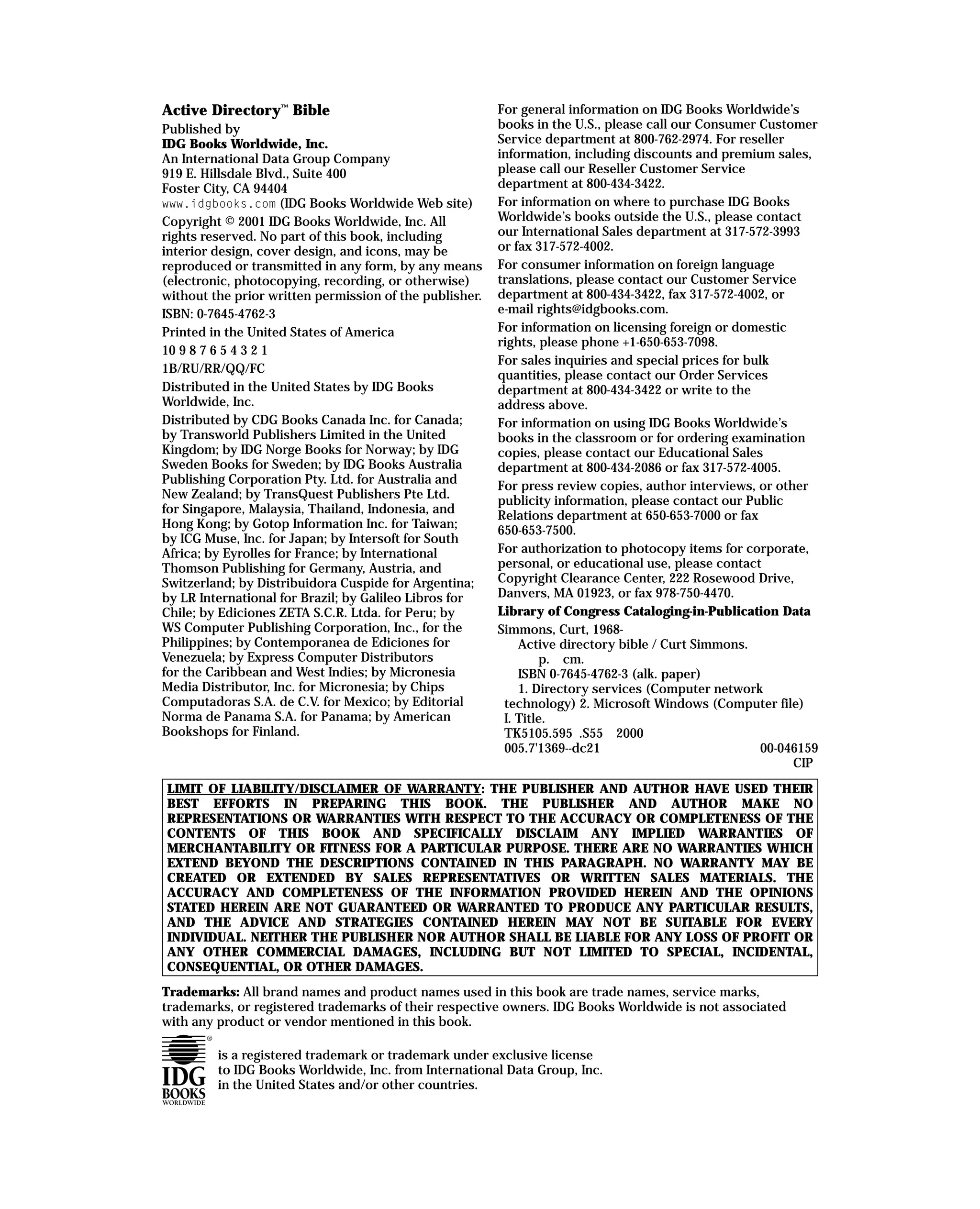 Active directory bible | PDF