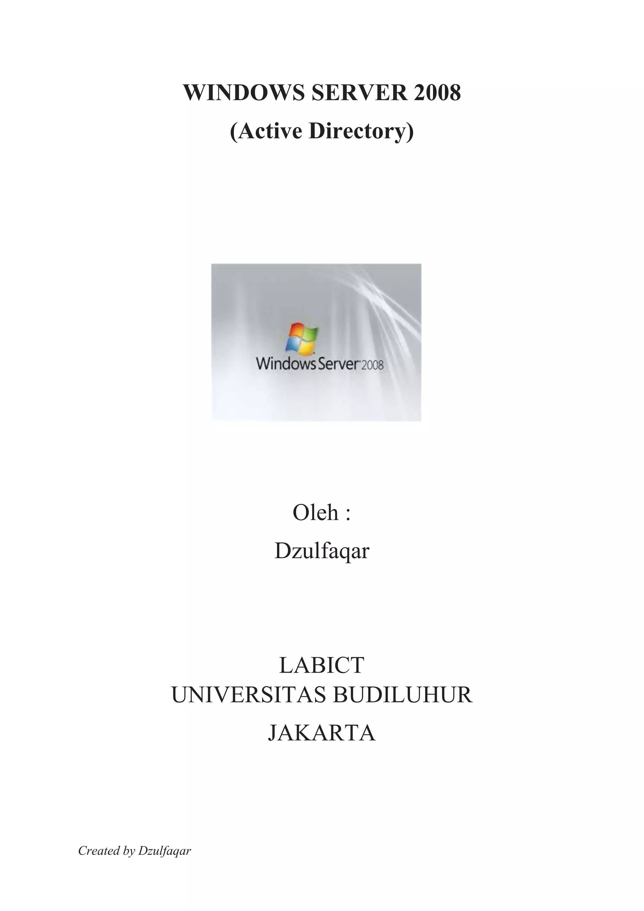 Active Directory Windows Server 2008 | PDF