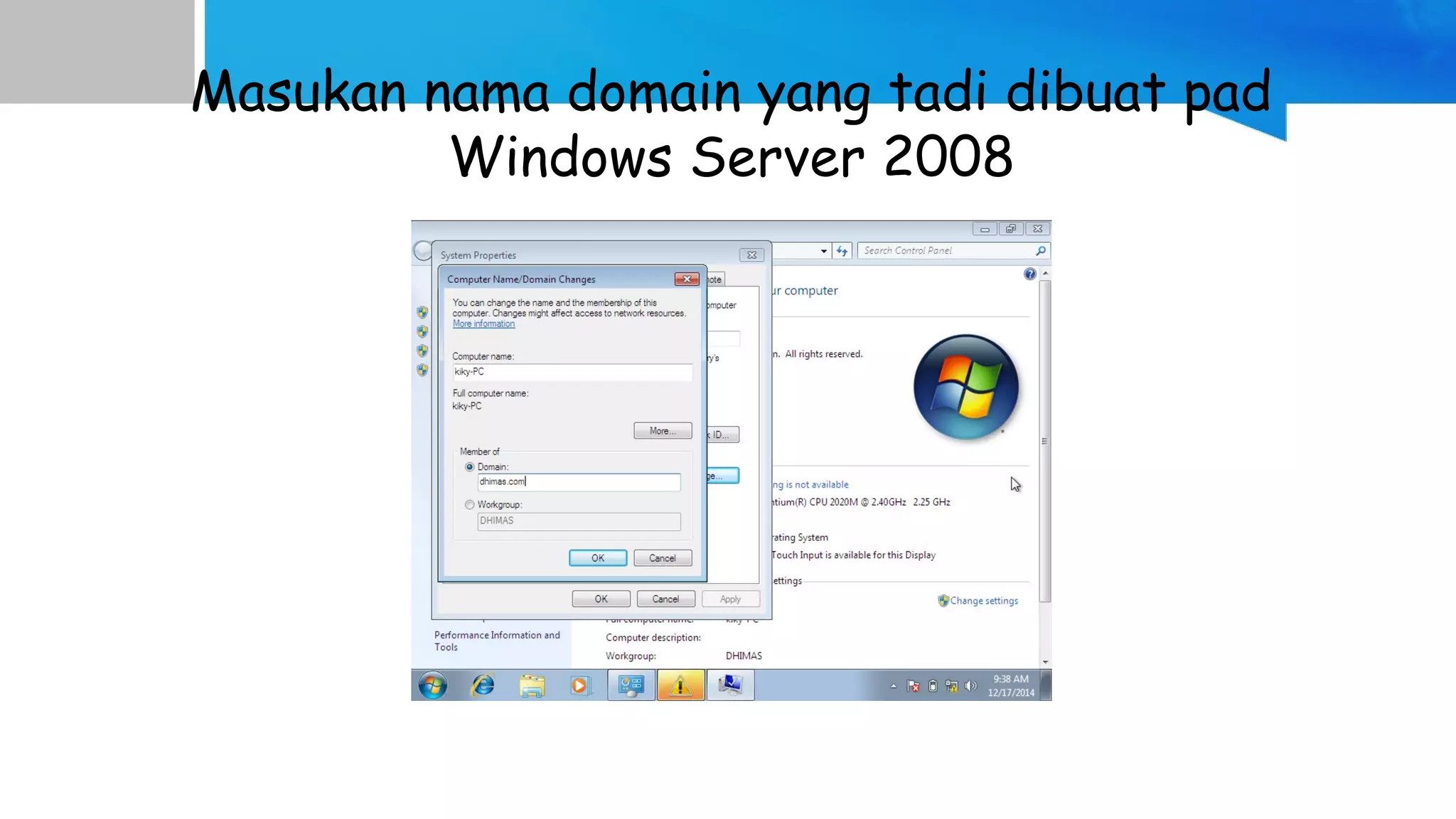 Active directory dan dns windows server 2008 | PPT