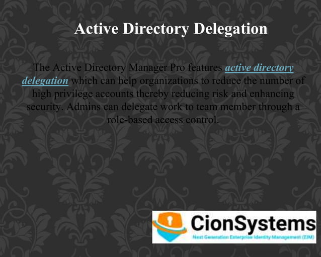 Active Directory Delegation, cionsystems.pptx