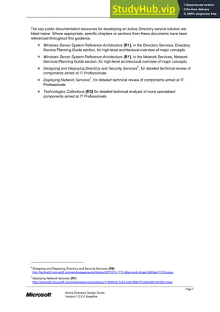 Active Directory Design Guide | PDF