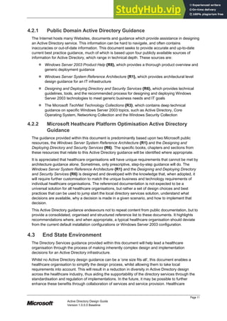 Active Directory Design Guide | PDF
