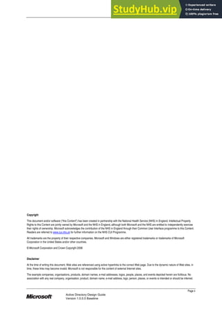 Active Directory Design Guide | PDF