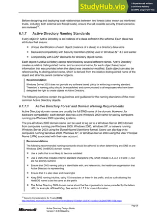 Active Directory Design Guide | PDF