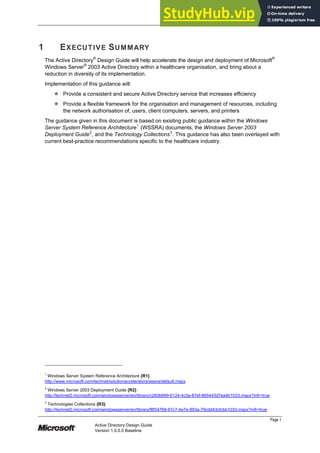 Active Directory Design Guide | PDF