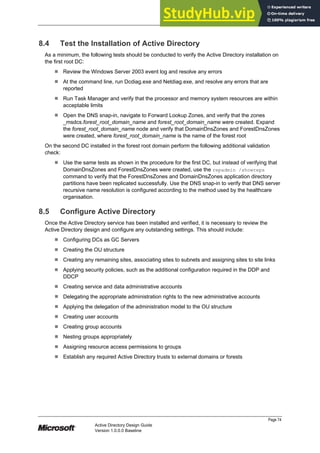 Active Directory Design Guide | PDF