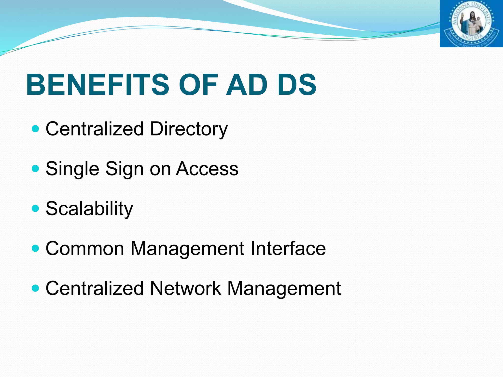 Active directory domain service | PPTX